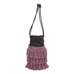 NAEMI Umh&auml;ngetasche Damen Gr&ouml;&szlig;e One Size lila / schwarz