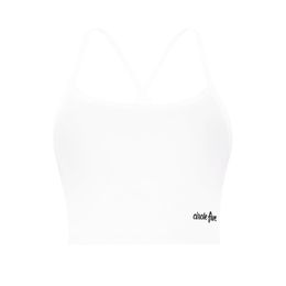 Circle Five Sporttop 'Sporttop Damen | Sport-BH mit integriertem BH & Cups | Fitness, Gym Bra & Yoga Top' Damen Gr&ouml;&szlig;e L/XL wei&szlig;