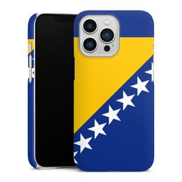DeinDesign iPhone 13 Pro Handy Premium Case Smartphone Handyh&uuml;lle Schutzh&uuml;lle matt Bosnia Flag Premium Case