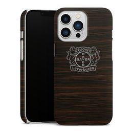 DeinDesign iPhone 13 Pro Handy Premium Case Smartphone Handyh&uuml;lle Schutzh&uuml;lle matt Bayer 04 Leverkusen Wooden Look Official Licensed Product Premium Case