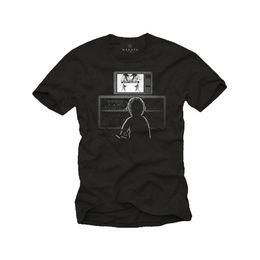 Makaya Shirt 'Waifu Material' Herren Gr&ouml;&szlig;e XXXL schwarz