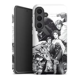DeinDesign Galaxy S25 FE Handy Panzer Handyh&uuml;lle robuste Outdoor H&uuml;lle Schutzh&uuml;lle matt Star Wars Official Licensed Product Darth Vader Tough Case