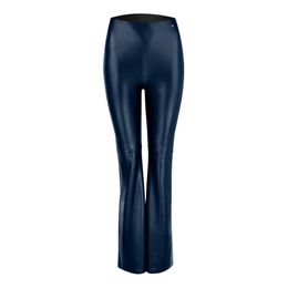 Nur Die Vegane Flared Leggings in Leder-Optik ' Nur Die x KILIAN KERNER ' Damen Gr&ouml;&szlig;e XS/S dunkelblau