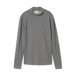 Tom Tailor Shirt Damen Gr&ouml;&szlig;e L schwarz / naturwei&szlig;