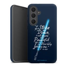 DeinDesign Galaxy S25 FE Handy Panzer Handyh&uuml;lle robuste Outdoor H&uuml;lle Schutzh&uuml;lle matt Star Wars Obi-Wan Kenobi Lightsaber Tough Case