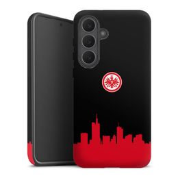 DeinDesign Galaxy S25 FE Handy Panzer Handyh&uuml;lle robuste Outdoor H&uuml;lle Schutzh&uuml;lle matt Eintracht Frankfurt Sge Skyline Tough Case