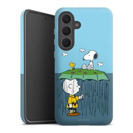 DeinDesign Galaxy S25 FE Handy Panzer Handyh&uuml;lle robuste Outdoor H&uuml;lle Schutzh&uuml;lle matt Peanuts Children Snoopy Tough Case