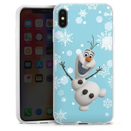DeinDesign iPhone Xs Max Handy Silikon H&uuml;lle Case transparent Handyh&uuml;lle Frozen Olaf Disney Official Licensed Product Silikon Case
