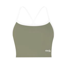 Circle Five Sporttop 'Sporttop Damen | Sport-BH mit integriertem BH & Cups | Fitness, Gym Bra & Yoga Top' Damen Gr&ouml;&szlig;e L/XL oliv