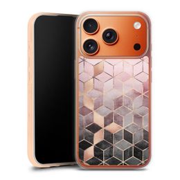 DeinDesign iPhone 17 Pro Max Handy Silikon H&uuml;lle Case transparent Handyh&uuml;lle Cube Elisabeth Fredriksson Gold & Copper Silikon Case