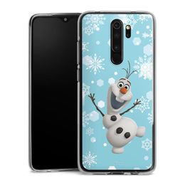 DeinDesign Xiaomi Redmi Note 8 Pro Handy Silikon H&uuml;lle Case transparent Handyh&uuml;lle Frozen Olaf Disney Official Licensed Product Silikon Case