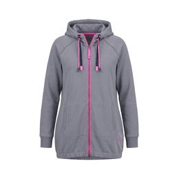 Lauras&oslash;n Sweatjacke Damen Gr&ouml;&szlig;e M grau