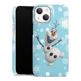 DeinDesign iPhone 13 Mini Handy Premium Case Smartphone Handyh&uuml;lle Schutzh&uuml;lle gl&auml;nzend Frozen Olaf Disney Official Licensed Product Premium Case