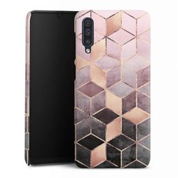 DeinDesign Galaxy A50 Handy Premium Case Smartphone Handyh&uuml;lle Schutzh&uuml;lle matt Cube Elisabeth Fredriksson Gold & Copper Premium Case