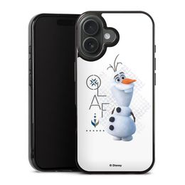 DeinDesign iPhone 17 Handy Silikon H&uuml;lle Case schwarz Handyh&uuml;lle Frozen Olaf Disney Frozen 2