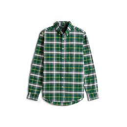 Tommy Hilfiger Button Up Shirt male size L Pastel yellow / Emerald / Black / White