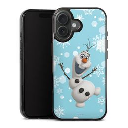 DeinDesign iPhone 17 Handy Silikon H&uuml;lle Case schwarz Handyh&uuml;lle Frozen Olaf Disney Official Licensed Product