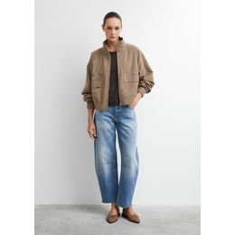 comma, COMMA Jacke Damen Gr&ouml;&szlig;e XL hellbraun / dunkelbraun Sommerjacke