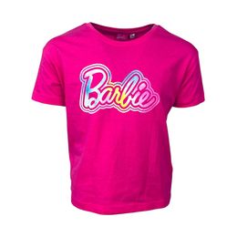 Barbie Shirt 'Barbie T-Shirt' M&auml;dchen Gr&ouml;&szlig;e 116 dunkelpink