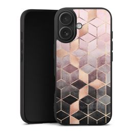 DeinDesign iPhone 17 Handy Premium Silikon H&uuml;lle Handyh&uuml;lle schwarz Case Cube Elisabeth Fredriksson Gold & Copper Silikon Premium Case
