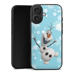 DeinDesign iPhone 17 Handy Premium Silikon H&uuml;lle Handyh&uuml;lle schwarz Case Frozen Olaf Disney Official Licensed Product Silikon Premium Case