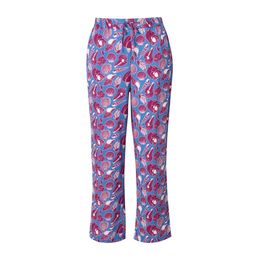 Ulla Popken Hose Damen Gr&ouml;&szlig;e 62/64 ultramarinblau / beere / helllila