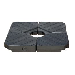 toom Schirmst&auml;nderplatten Kunststoff schwarz