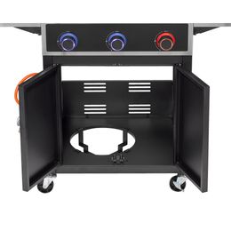 Tepro Gasgrill 'Keansburg 3' schwarz/edelstahlfarben 128 x 114 x 63 cm