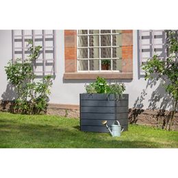 Garantia Hochbeet 'Ergo Quadro L 75 Wood' anthrazit/braun 80 x 75 x 80 cm