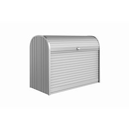 BioHort Garten- und M&uuml;lltonnenbox 'StoreMax 160' silber-metallic