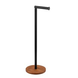 Wenko Stand Toilettenpapierhalter 'Serro' 2-in-1 Bambus/Edelstahl