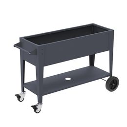 WESTMANN Hochbeet 'Mobila Plus' Stahl anthrazit auf Rollen 118 x 50 x 80 cm
