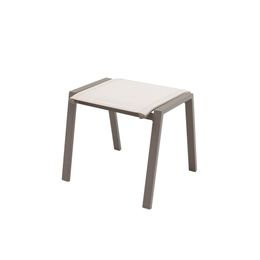 toom Gartenhocker 'Mia' stapelbar Aluminium taupe 58,5 x 45 x 45 cm