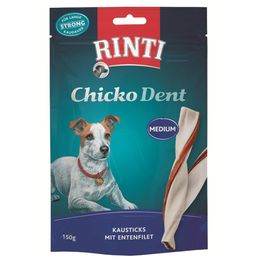 Rinti Hundesnack 'Chicko Dent' Kausticks mit Ente Medium 150 g