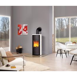 Hark Kaminofen 'Keno ECOplus' Kacheln/Spezialkeramik wei&szlig; 5 kW