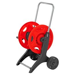 B1 Schlauchwagen 'besser sparen' rot, schwarz max. 60 m Schlauchkapazit&auml;t
