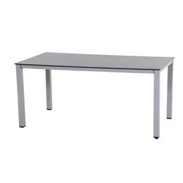 siena GARDEN Gartentisch 'Sola' Aluminium/Holz 90 x 73 x 160 cm