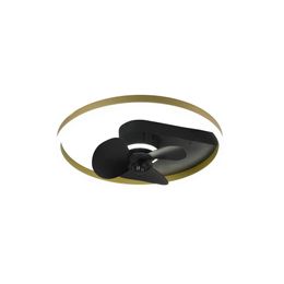REALITY LEUCHTEN LED-Deckenleuchte 'Borgholm' mit Ventilator &Oslash; 50 cm 3500 lm