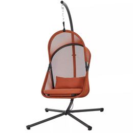 siena GARDEN H&auml;ngesessel 'Yobaya' mit Gestell rot x 195 x 106 cm