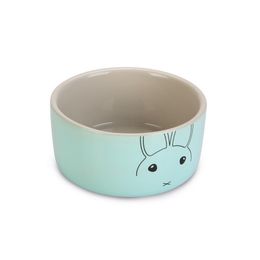 Beeztees Futternapf Kaninchen grau/mint 12 x 5,5 cm