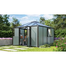 Vitavia Premium-Ger&auml;tehaus 'Universum' salbei/schwarz 322 x 317 x 265 cm
