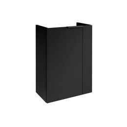 Fackelmann Waschbeckenunterschrank 'SBC' schwarz matt 44 x 60 x 24,3 cm links