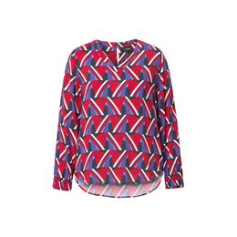 Ulla Popken Bluse Damen Gr&ouml;&szlig;e 5XL/6XL dunkelblau / rubinrot / schwarz / wei&szlig;