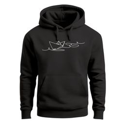 Neverless Sweatshirt 'Paperschiff' Herren Gr&ouml;&szlig;e 4XL schwarz