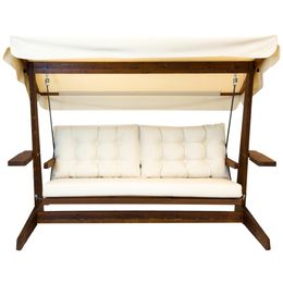 WESTMANN Hollywoodschaukel 'Viva' 3-Sitzer beige 237 x 175 x 115 cm