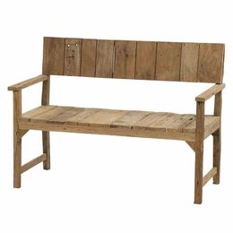 siena GARDEN Gartenbank 'Loreo' 2-Sitzer Teakholz braun 124 x 90 x 60 cm
