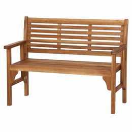 Gartenbank 'Lovera' 2-Sitzer Akazienholz braun 120 x 90 x 59,5 cm
