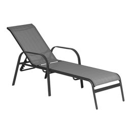 toom Sonnenliege 'Annette' grau 65,5 x 115,5 x 183 cm