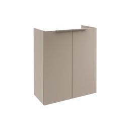 Fackelmann Waschbeckenunterschrank 'SBC' braun, wei&szlig; gl&auml;nzend 52 x 60 x 24,3 cm