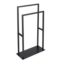 Wenko Handtuchst&auml;nder 'Rivaltana' schwarz 2 Stangen 46 x 20 x 80 cm